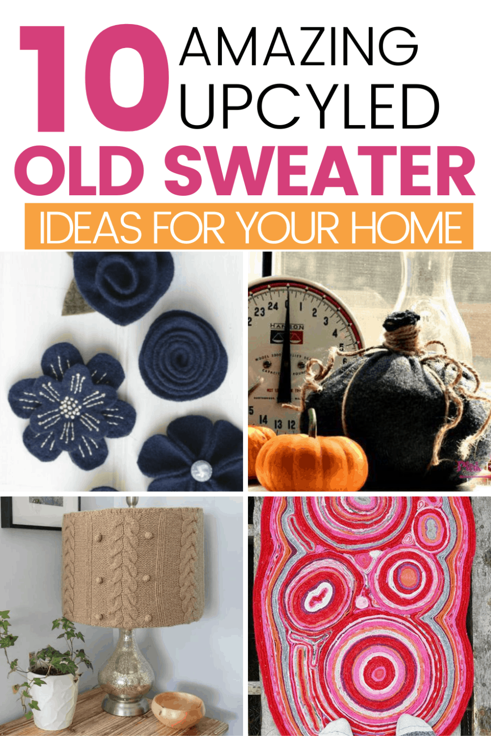 10 beautiful DIY projects. / Upcycling old sweaters - Learn to create ...